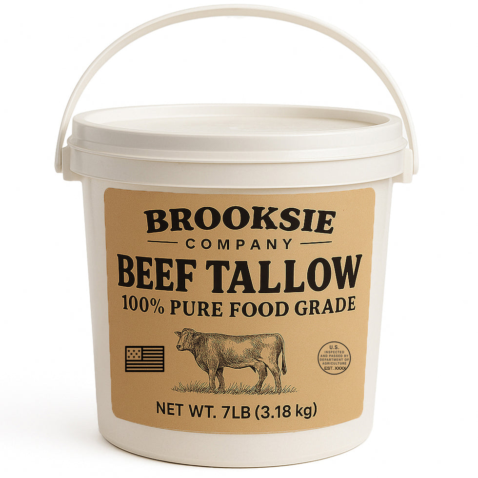 100% Pure Beef Tallow for Cooking 7Lb. – brooksienaturals